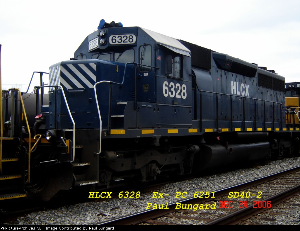 HLCX 6328 SD40-2 12/24/2006